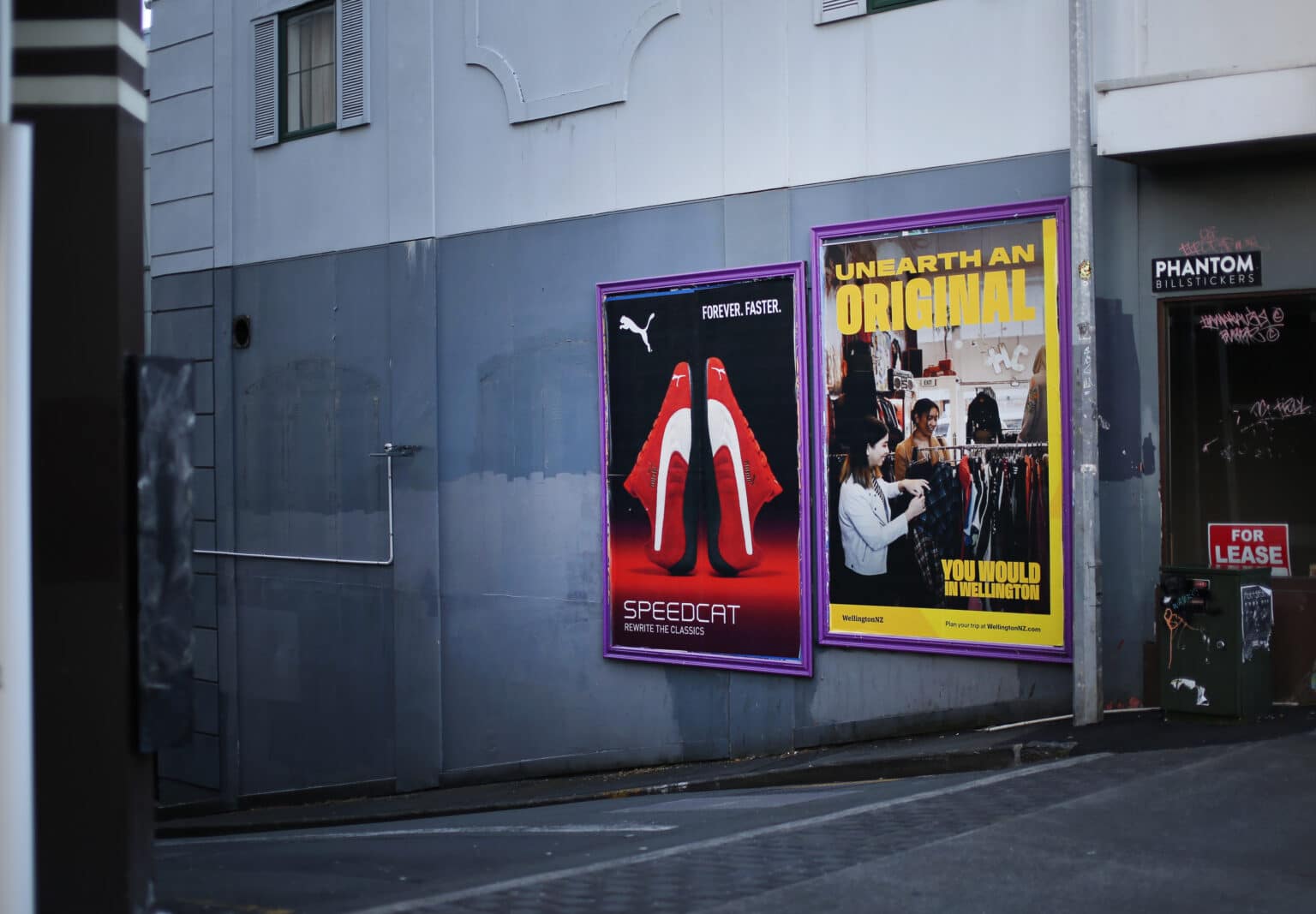 Super Street Level Billboards - Phantom Billstickers